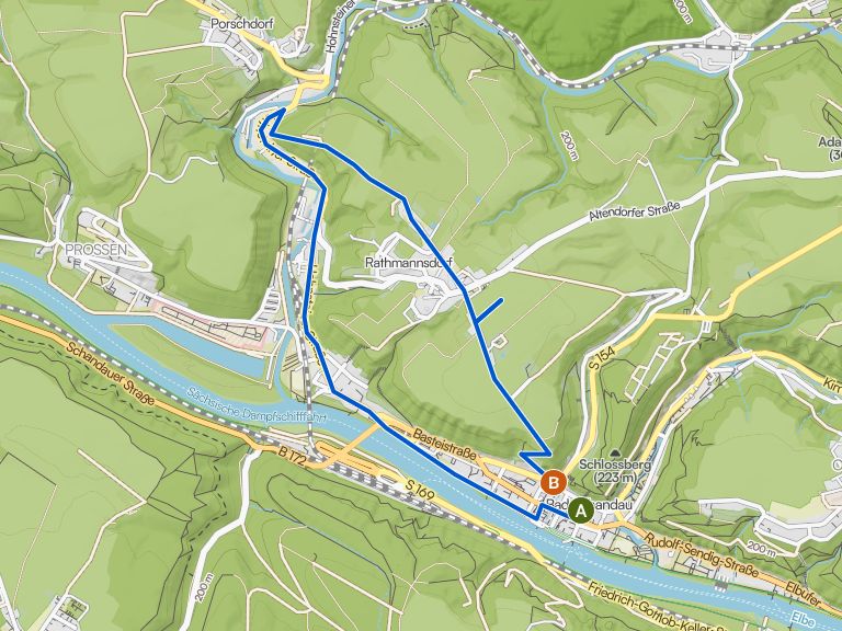 Wanderung Bad Schandau - Aussichtsturm Rathmannsdorf - Bad Schandau ...